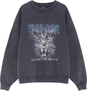 Anine Bing Femme, Sweatshirts et sweats &agrave; capuche, Noir, Taille: 42 FR Miles SweaT-shirt