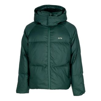 Arte Gr&uuml;ne Daunenjacke mit hohem Kragen - - Jackets - Herren - Gr&uuml;n - XL