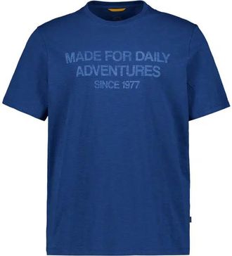 Camel Active Herren T-Shirt blau Baumwolle