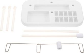 Cabilock Verstellbarer N&auml;hmaschinen spulenhalter Stabiler Garnst&auml;nder f&uuml;r Quilt Stickgarn Wei&szlig;er Fadenhalter mit Festem Stand f&uuml;r Glatten Garnvorschub