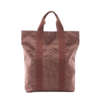 Herm&egrave;s Pre-owned Nylon sacs-main - Femme - Pre-owned - Brun - Taille: ONE Size