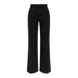Balmain Weite Hose - - Trousers - Damen - Schwarzk - L
