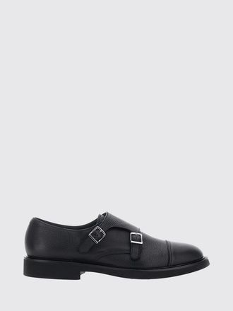Doucal's Monk-Strap-Schuhe mit doppelter Schnalle aus genarbtem Kalbsleder