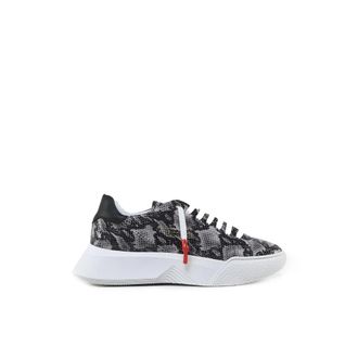 Giuliano Galiano Schlangenprint Leder Sneakers Schwarz Wei&szlig; - - Shoes - Herren - Grau - 46 EU