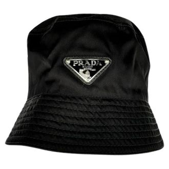 Prada Pre-owned Re-Nylon Bucket Hat - - Pre-owned - Damen - Schwarzk - ONE SIZE
