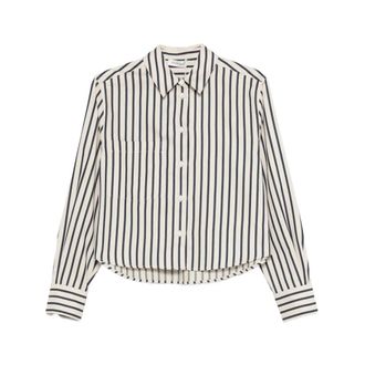 Anine Bing Gestreiftes Hemd mit Knopfleiste - - Blouses & Shirts - Damen - Schwarzk - S