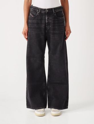 Diesel Oversized Wide-Leg Jeans 1996 D-Sire mit mittlerer Taille aus Baumwolldenim