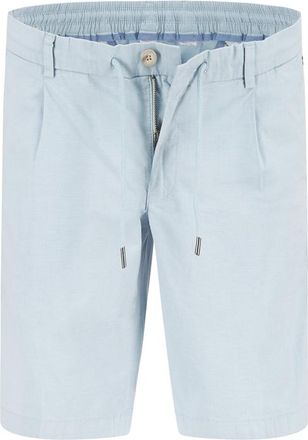 Bugatti Herren Shorts blau Baumwoll-Stretch