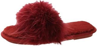 Generic Pantoufles poilues pour femme &agrave; lext&eacute;rieur Mode 2024 Nouvelles chaussures &agrave; fond plat Version cor&eacute;enne de lorteil Pantoufles &agrave; la mode Pantoufles tend