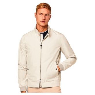 Hackett Herren Nylon Harrington Regenmäntel, hellgrau, 3XL