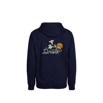 Dr&ocirc;le de Monsieur Sweat brod&eacute; &agrave; capuche en coton