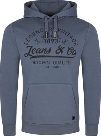 Riverso Hoodie Herren Regular Fit RIVArmin Kapuzenpullover Pullover Print Blau 3XL, Größe:3XL, Farbe:Turbid Blue