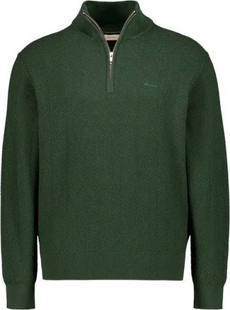 GANT Herren Pullover gr&uuml;n unifarben