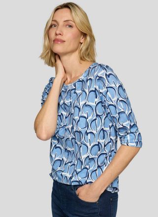 Rabe 3/4-Arm-Shirt mit grafischem Muster