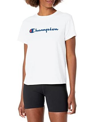Champion Classic Tee T-Shirt, Blanc-Y08113, L Mixte