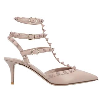 Valentino Garavani Hohe Schuhe - Rockstud Pumps Beige - Gr. 36,5 (EU) - in Beige - f&uuml;r Damen