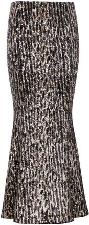 Balmain Femme, Jupes, Jaune, Taille: 34 FR Longue jupe avec broderie de sequins