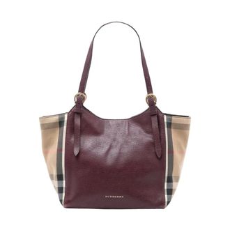 Burberry Sac cabas en cuir Pre-owned - Femme - Pre-owned - Rouge - Taille: ONE Size