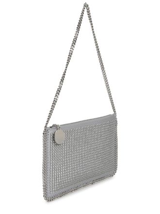 Stella McCartney Womens Shoulder Bag Falabella Silver Polyester