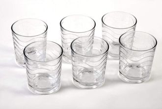 Pasabahce 6 Gl&auml;ser Glas toros transparent 26cl Glas Weinglas und Kelch