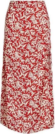 Polo Ralph Lauren Femme, Jupes, Rouge, Taille: W34 Jupe A-line Florale avec D&eacute;tail &agrave;