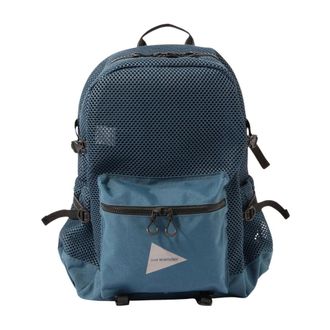 And Wander Homme, Sport, Bleu, Taille: ONE Size Sac &agrave; dos en nylon avec panneaux en maille