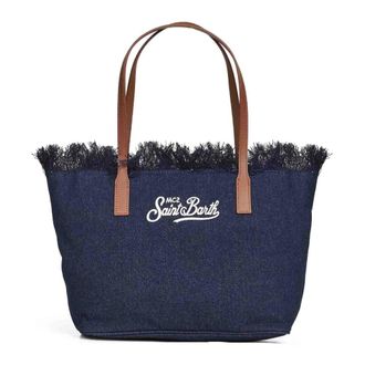 MC2 Saint Barth Femme, Sacs, Bleu, Taille: ONE Size City Tote Bag