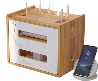 Generic Steckdosenleisten-Management-Versteckregal, Desktop-Organizer-Regale und Kabel(B)