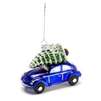 Volkswagen 3B2087790287 Weihnachtsbaumanh&auml;nger K&auml;fer Weihnachtsbaum Christbaumschmuck Weihnachten Tannenbaum, blau