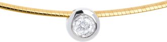 Edenly Diamant-Collier Flohdiamant in Gelb- und Weissgold