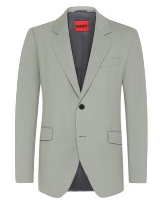 HUGO BOSS Einreihiges Sakko Karlo aus einem elastischem Twill-Gewebe in