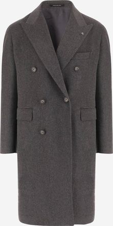 Tagliatore Manteau en laine &agrave; double boutonnage Tagliatore avec couches de visi&egrave;re
