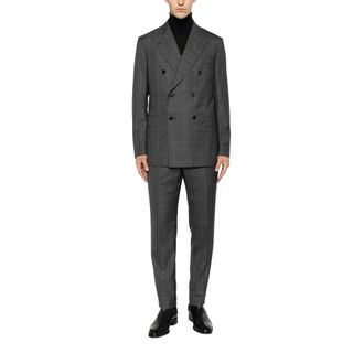 Caruso Norma Zweireihiger Anzug - - Suits - Herren - Grau - M