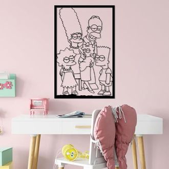 Hanah Home Stylish Black Decorative Metal Wall Accessory, 40 x 62 cm | 100% Metal, 1.5 mm Thickness | Perfect for Modern Home Decor & Unique Wall Art