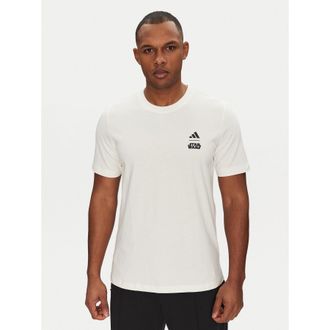 adidas T-Shirt Star Wars The Mandalorian JI5715 Wei&szlig; Regular Fit