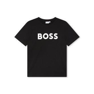 HUGO BOSS T-Shirt J25P24 D Schwarz Regular Fit