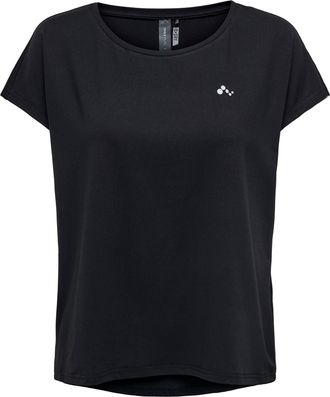 Only Only Play Damen Onpaubree Loose Training Tee - Opus Sporttop, Schwarz, M EU