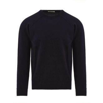 FILIPPO DE LAURENTIIS Homme, Pulls, Bleu, Taille: XL Pull Ras du Cou Raglan en Cachemire