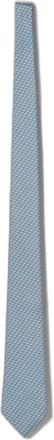 Ermenegildo Zegna Cravate en soie avec imprim&eacute; voiles int&eacute;gral - Homme - Accessoires - Bleu - Taille: ONE Size