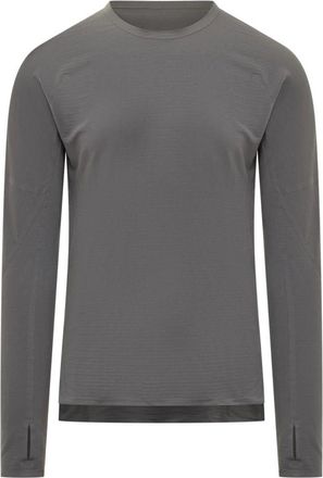 Yohji Yamamoto Homme, Tops, Gris, Taille: M Tee de course &agrave; manches longues