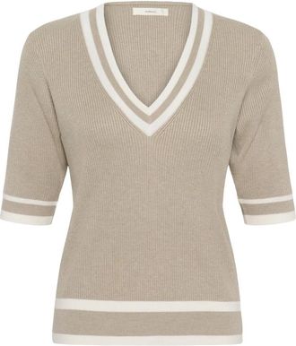 Inwear Leenah Pull Col V - Femme - Pulls - Beige - Taille: 38 FR