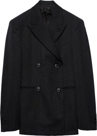 Prada Doppelreihiger Blazer - Grau