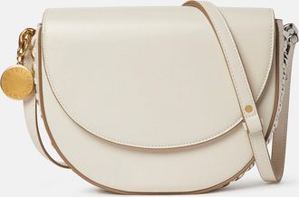 Stella McCartney Frayme Medium Flap Shoulder Bag, Woman, White