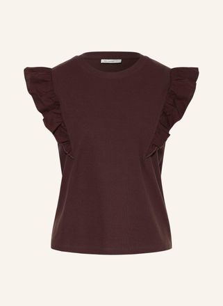 Marc O'Polo Denim Marc Opolo Denim Top Mit R&uuml;schen rot
