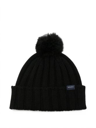 Woolrich Beanie Pom Pom Pom Pom Cashmere Beanie
