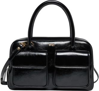 N&deg;21 Femme, Sacs, Noir, Taille: ONE Size Sac port&eacute; &eacute;paule &agrave; rabat