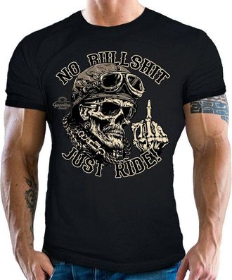 Gasoline Bandit T-Shirt für Biker Racer Motorrad Fans: Just Ride