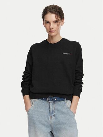 Tommy Jeans Sweatshirt Ess Logo DW0DW22829 Schwarz Regular Fit