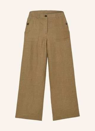 Reiss Reiss Marlenehose Ashby Aus Leinen gruen