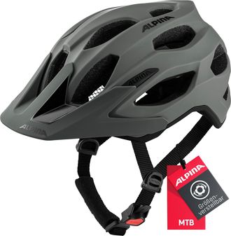 Alpina Alpina Carapax 2.0 - Leichter, Stabiler & Komfortabler Fahrradhelm Mit Fliegennetz & Antibakteriellen Polstern Für Erwachsene, coffeegrey matt, 57-62 